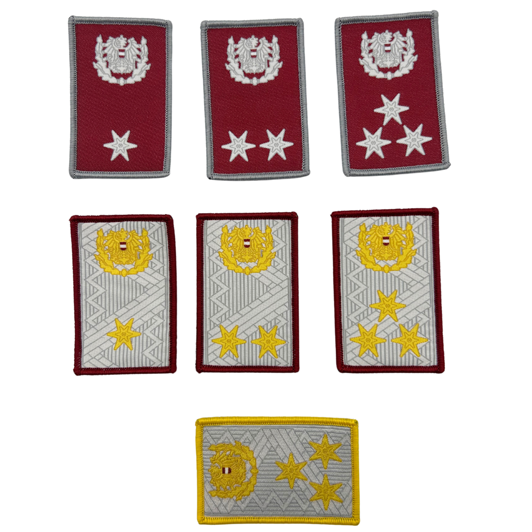 Polizei Österreich Dienstgrad Textil Patches – GEARBUDDIES
