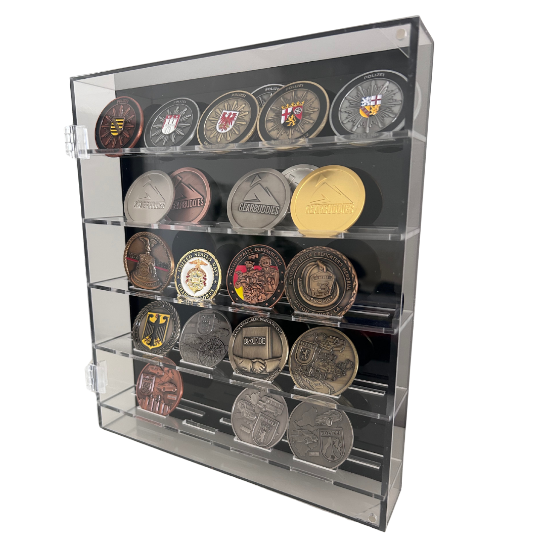Challenge Coin & Münzen Vitrine – GEARBUDDIES