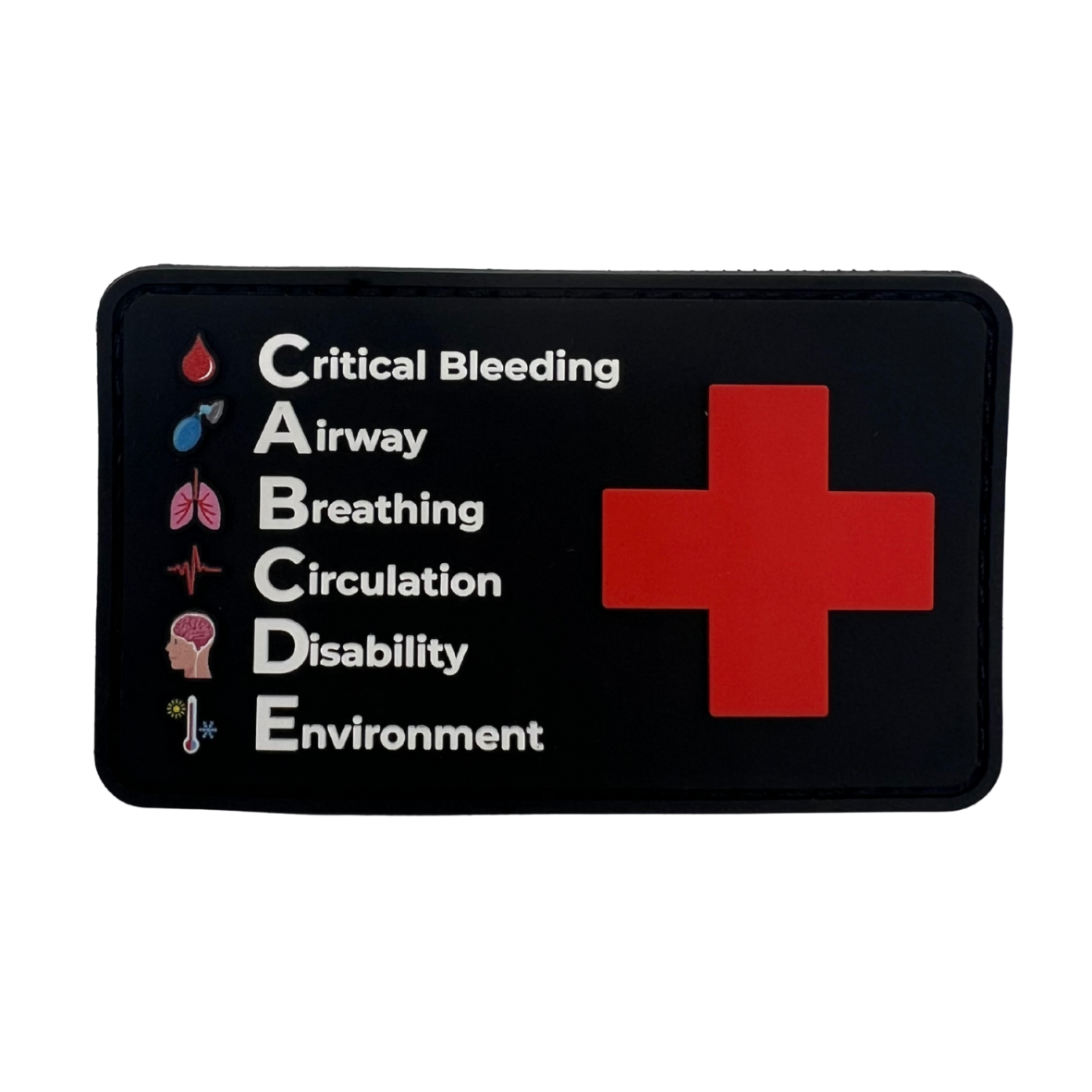 First AID CABCDE Rubber Patch – GEARBUDDIES