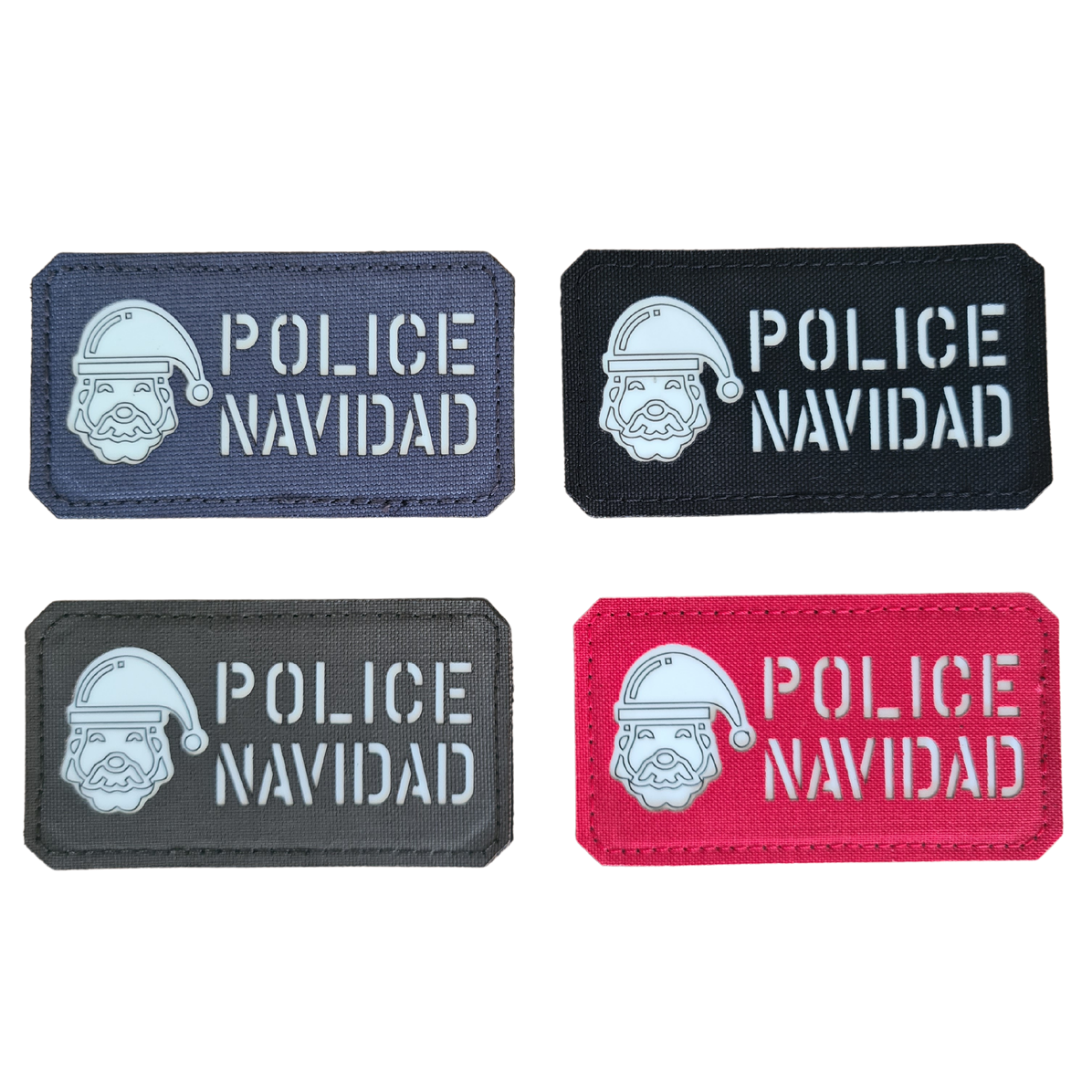 Police Navidad Lasercut "Glow in the Dark" Textil Patches – GEARBUDDIES